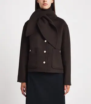 Claudie Pierlot Wool-blend Scarf Jacket