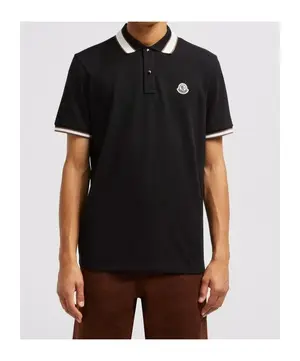Moncler Logo Patch Short Sleeved Polo Shirt