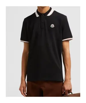 Moncler Logo Patch Short Sleeved Polo Shirt