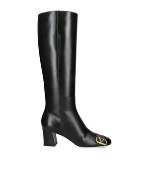 Valentino Garavani Veeside Leather Knee-high Boots 70