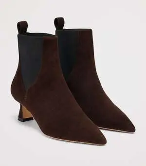 MALONE SOULIERS Suede Carolyn Ankle Boots 45