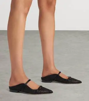 MALONE SOULIERS Sequin Mesh Maureen Mules
