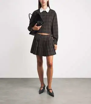 Sandro Check Contrast-collar Shirt