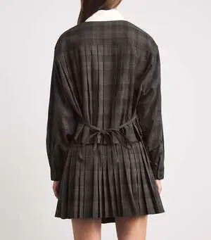 Sandro Check Contrast-collar Shirt