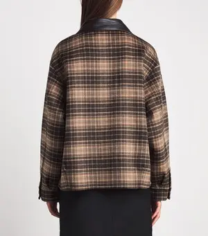 Sandro Wool-blend Oversized Check Coat