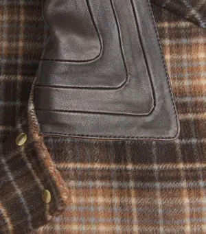 Sandro Wool-blend Oversized Check Coat