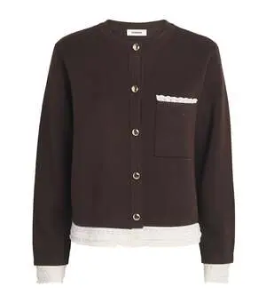 Sandro Lace-detail Cardigan