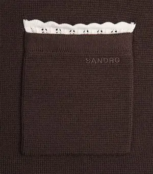 Sandro Lace-detail Cardigan