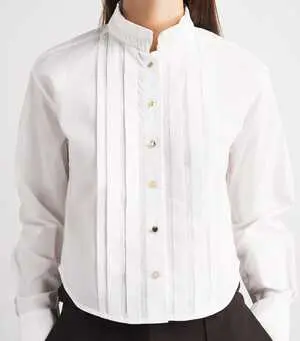 Sandro Cotton Pleated Shirt