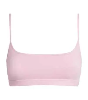 SKIMS Stretch-cotton Everyday Scoop Bralette Pink