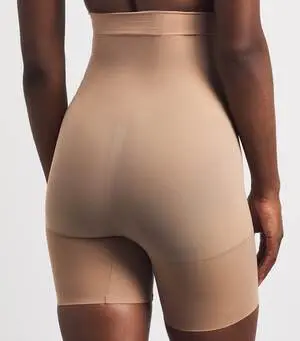 SKIMS Seamless Sheer Mid-thigh Shorts - Brown