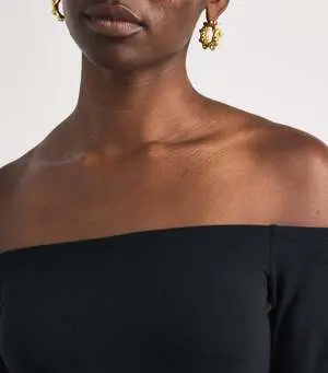 SKIMS Smooth Layers Off-the-shoulder Top