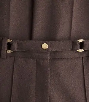 Sandro Wool-blend Ring-detail Trousers