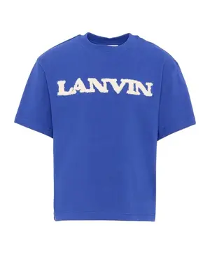 LANVIN Logo Patch Crewneck T-shirt