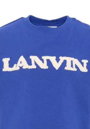 LANVIN Logo Patch Crewneck T-shirt
