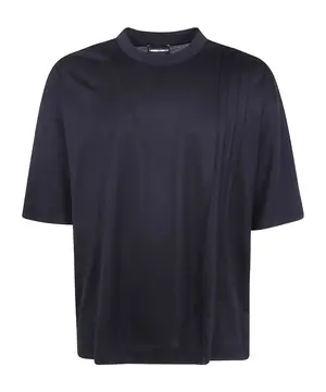 Emporio Armani Short-sleeved Crewneck T-shirt - Black