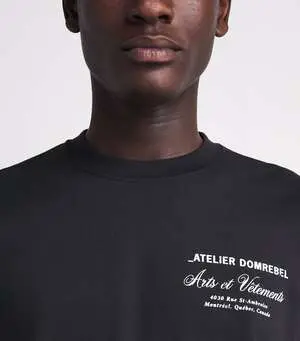 DOMREBEL Cotton Arts Vetements T-shirt - Black