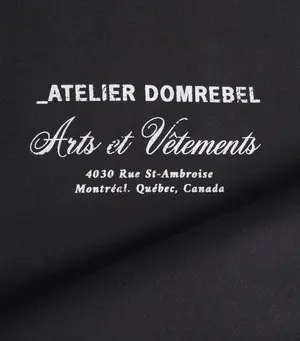 DOMREBEL Cotton Arts Vetements T-shirt - Black
