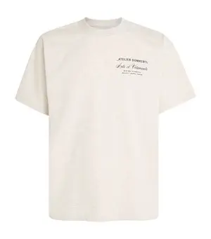 DOMREBEL Cotton Arts Vetements T-shirt - Beige