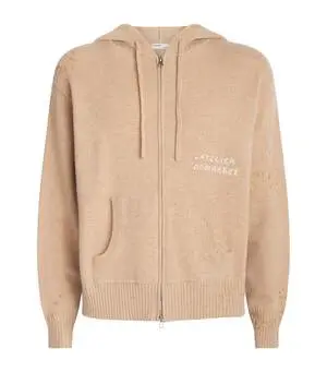 DOMREBEL Wool-blend Nightcrawler Hoodie - Beige