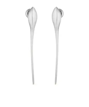 Givenchy Maple Seed Metal Earrings - White