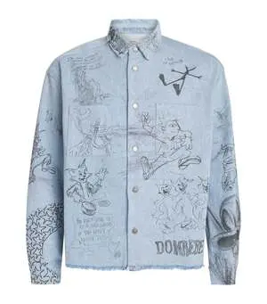 DOMREBEL Sketchy Denim Overshirt