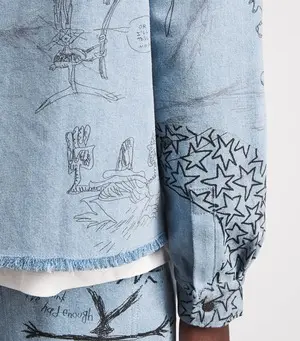 DOMREBEL Sketchy Denim Overshirt
