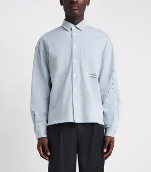 DOMREBEL Stripe Indie Denim Overshirt