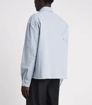 DOMREBEL Stripe Indie Denim Overshirt