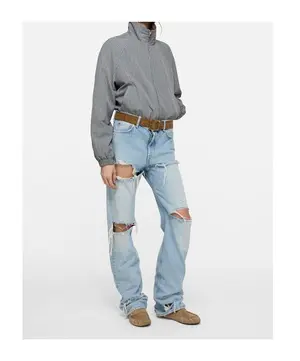 Acne Studios Plaid Zip Jacket - How Gray