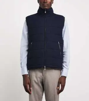 N.peal Cashmere Fur-lined Gilet