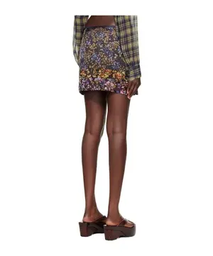 Dries Van Noten Floral Print Wrap Skirt
