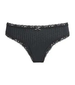 SKIMS Pointelle Lace-trim Thong