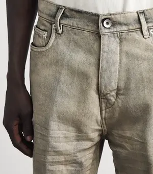 Rick Owens Bolan Cut-off Denim Shorts