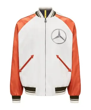 Moncler X Mercedes-benz Reversible Satin Bomber Jacket