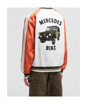 Moncler X Mercedes-benz Reversible Satin Bomber Jacket