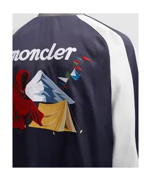 Moncler X Mercedes-benz Reversible Satin Bomber Jacket