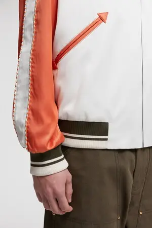 Moncler X Mercedes-benz Reversible Satin Bomber Jacket