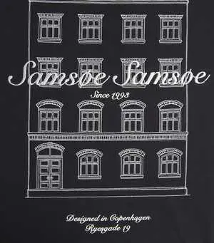 Samsøe Samsøe Organic Cotton Sauni T-shirt - Black