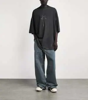 Rick Owens Geth Wide-leg Jeans - Navy