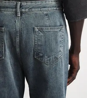 Rick Owens Geth Wide-leg Jeans - Navy