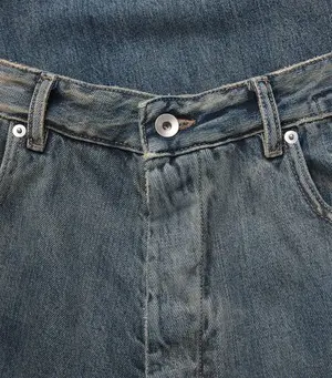 Rick Owens Geth Wide-leg Jeans - Navy