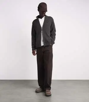 SAMSØE SAMSØE Wool-blend Sanate Zip-up Cardigan