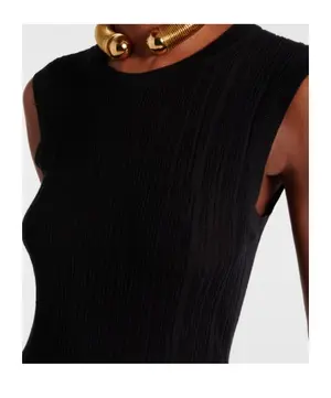 JOSEPH Round Neck Ribbed Knit Tank Top