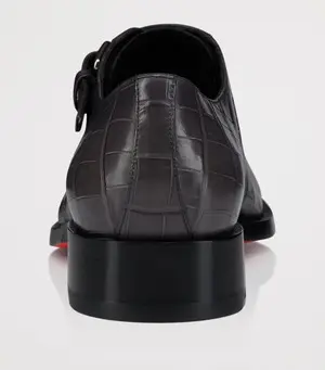 CHRISTIAN LOUBOUTIN Chambelimonk Leather Monk Shoes