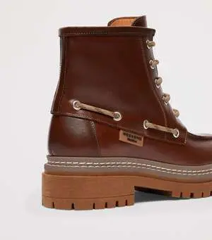 Max Mara Leather Ankle Boots