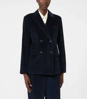 Max Mara Corduroy Double-breasted Blazer