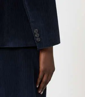 Max Mara Corduroy Double-breasted Blazer