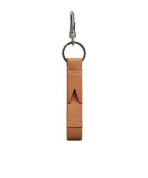 TOD'S Logo Keychain - Brown