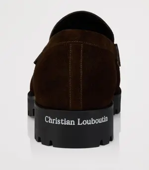 CHRISTIAN LOUBOUTIN Cavavin Suede Derby Shoes
